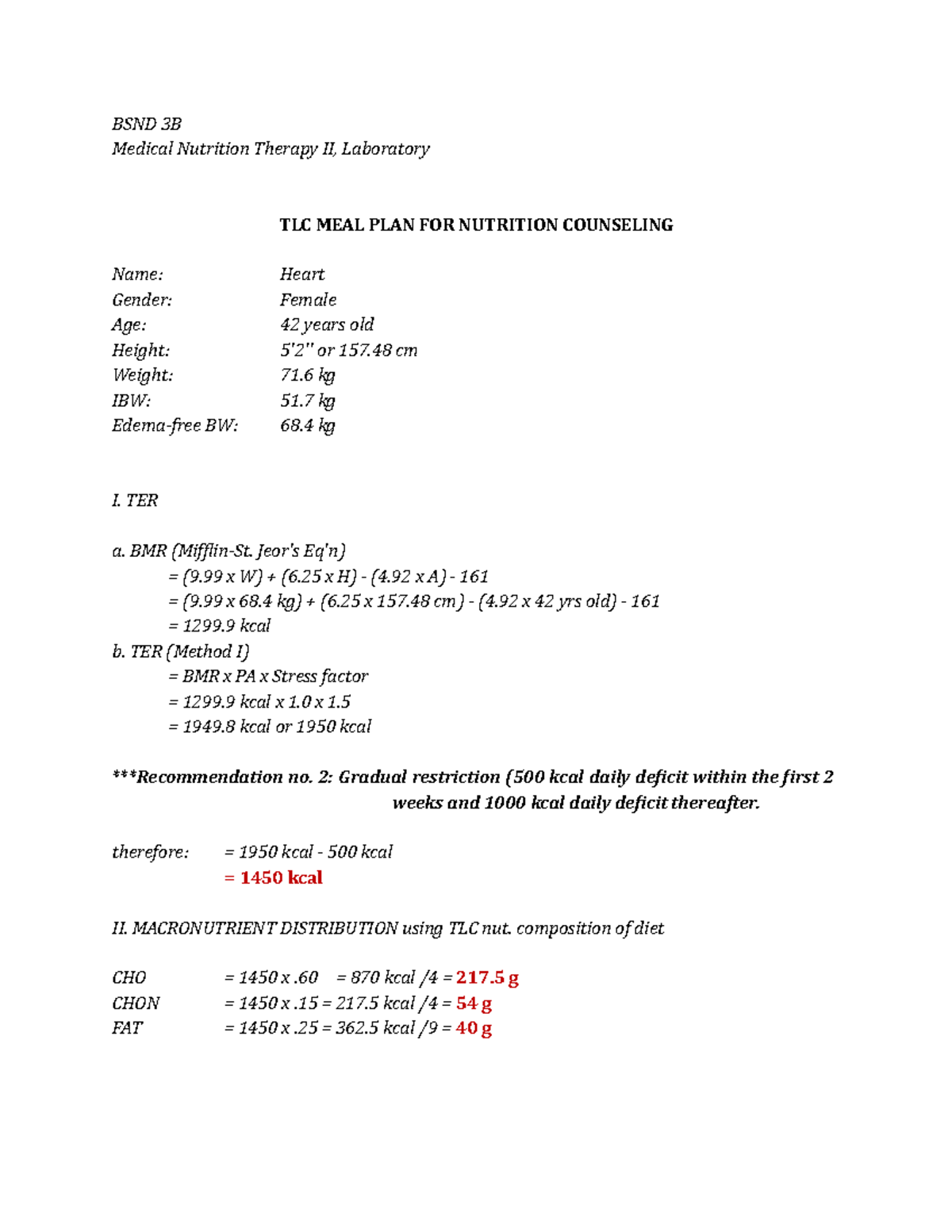 Hotohot TLC MEAL PLAN - This is an helpful science lectures in about ...
