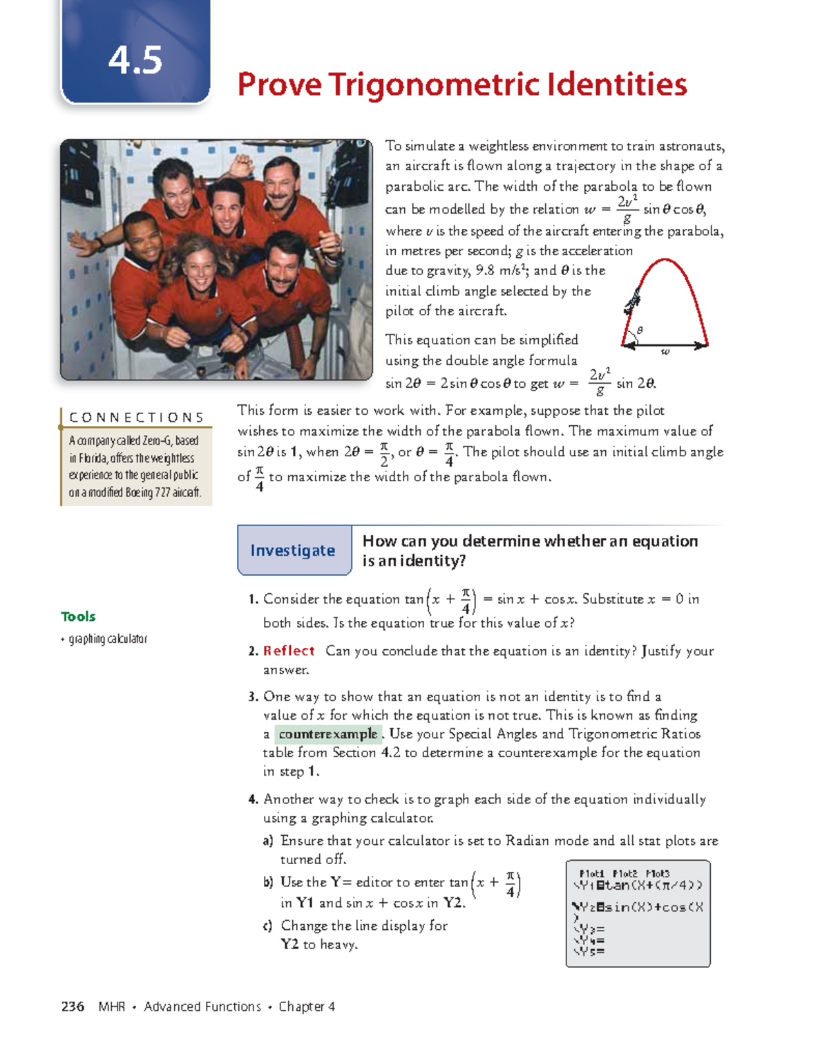 Section 4 - 4.5 - 236 MHR • Advanced Functions • Chapter 4 Prove ...