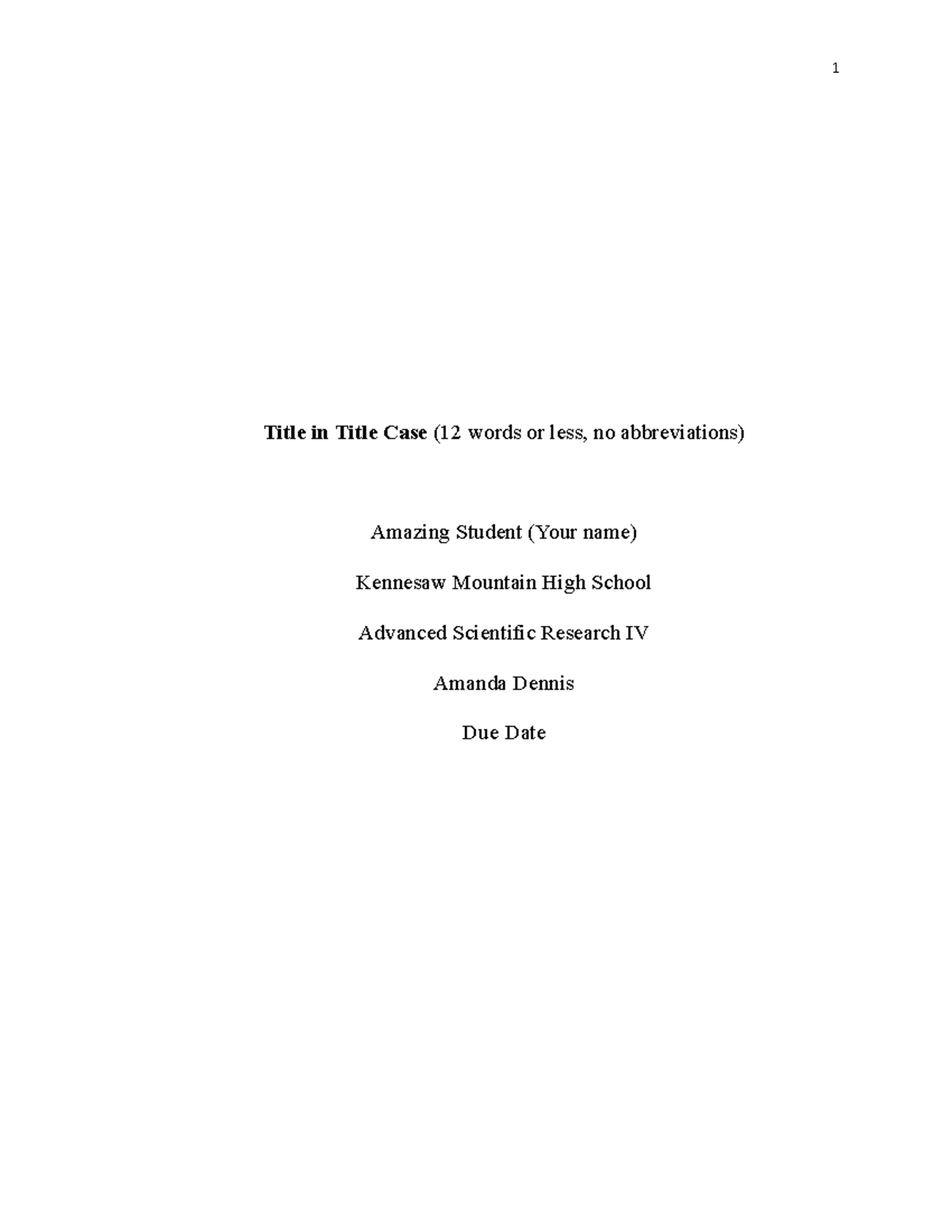 Concept Paper Template - Title in Title Case (12 words or less, no ...