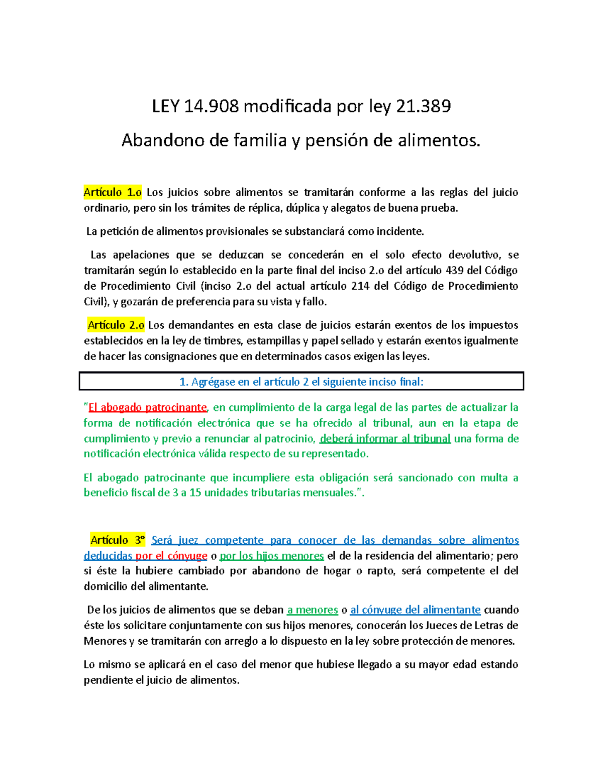 Modificacion norma 14908 x 21389 - LEY 14 modificada por ley 21 ...