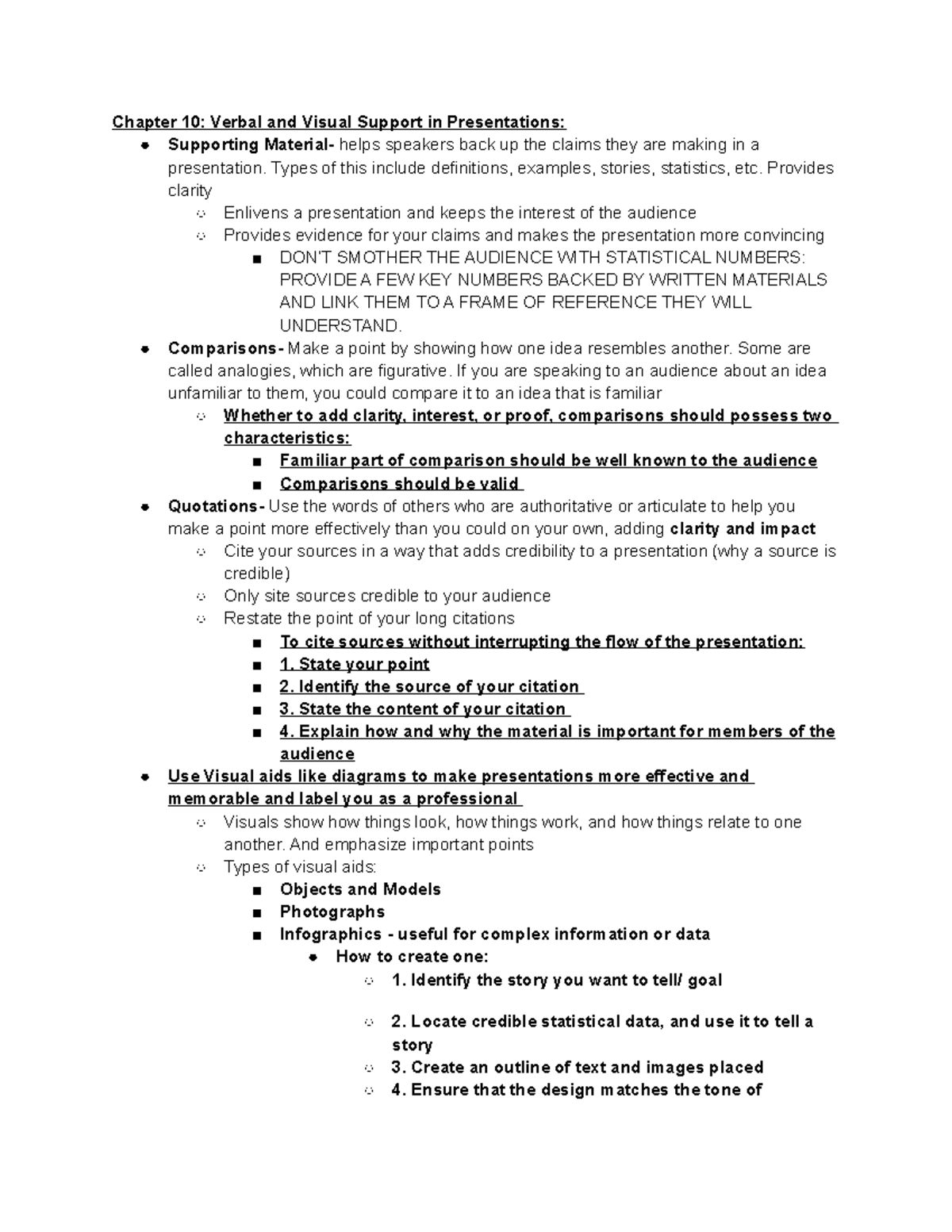 Chapter 10 Verbal and Visual Support in Presentations - Chapter 10 ...
