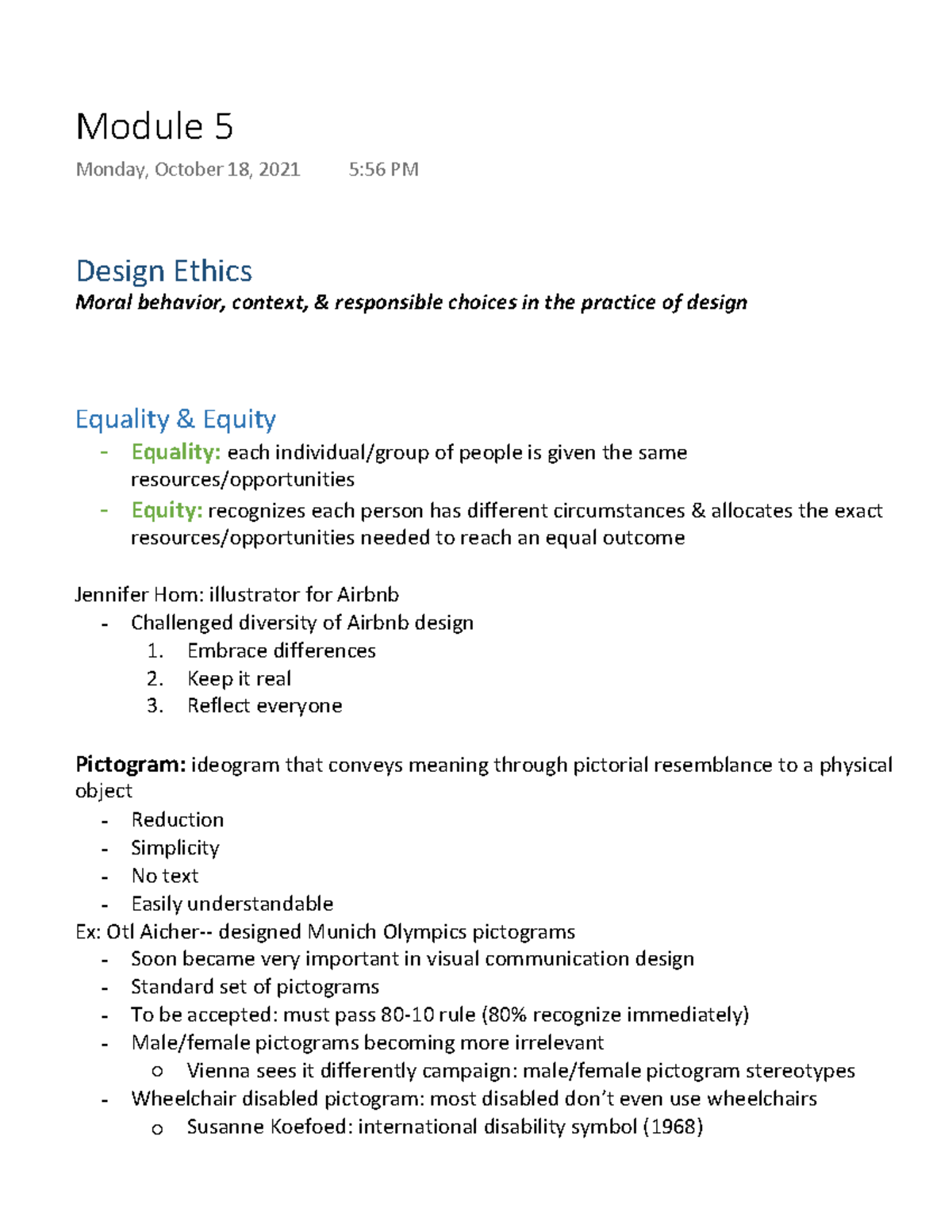 Module 5 - Design Ethics - Design Ethics Moral behavior, context ...