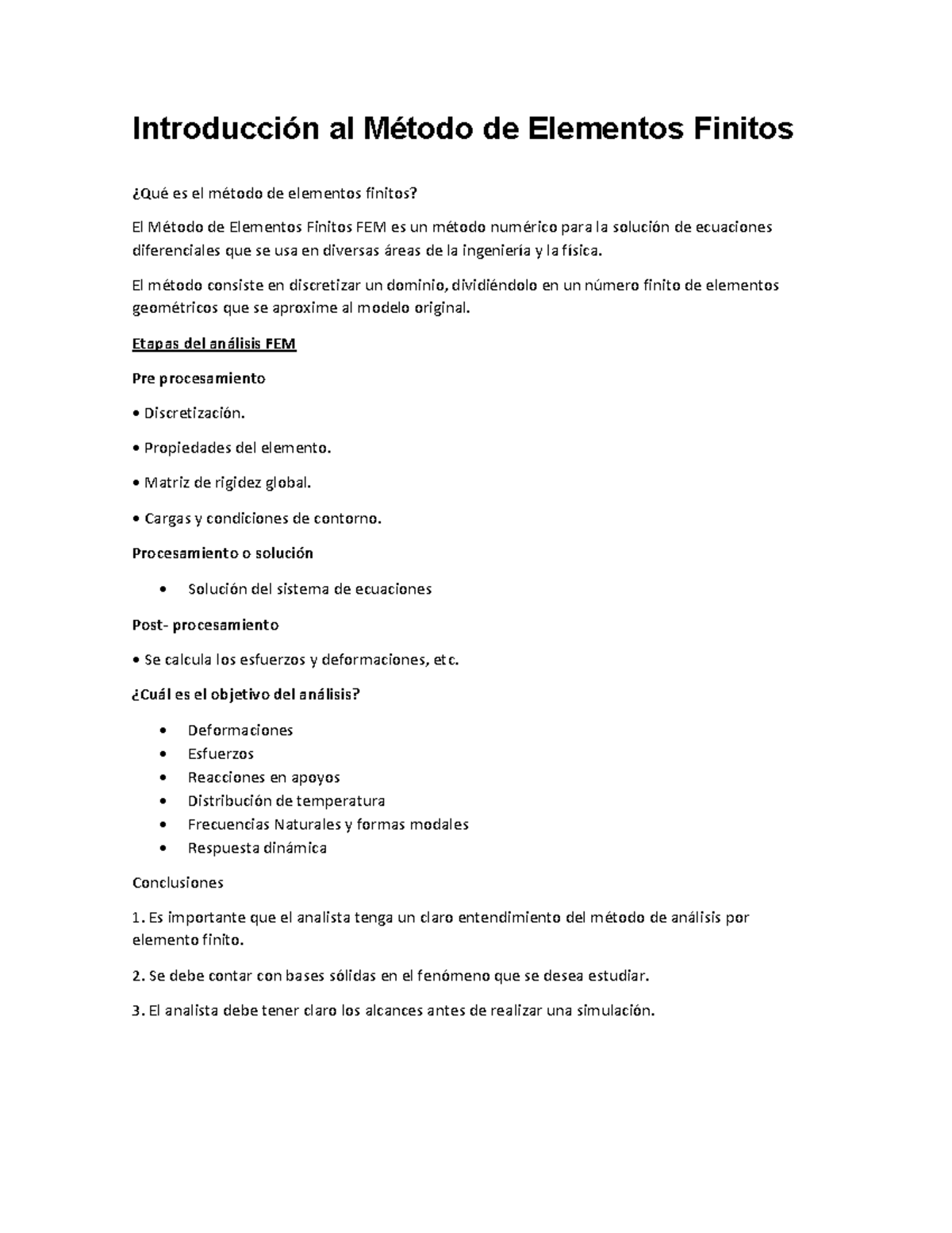 Introducción al Método de Elementos Finitos - Introducción al Método de ...