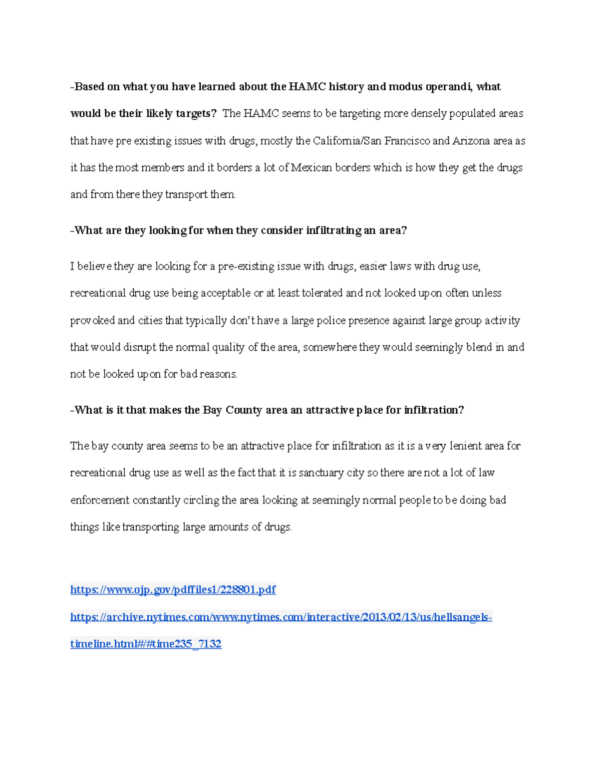 CCJ 3732 project 1 Sit Rep -Based on what you have learned about the ...