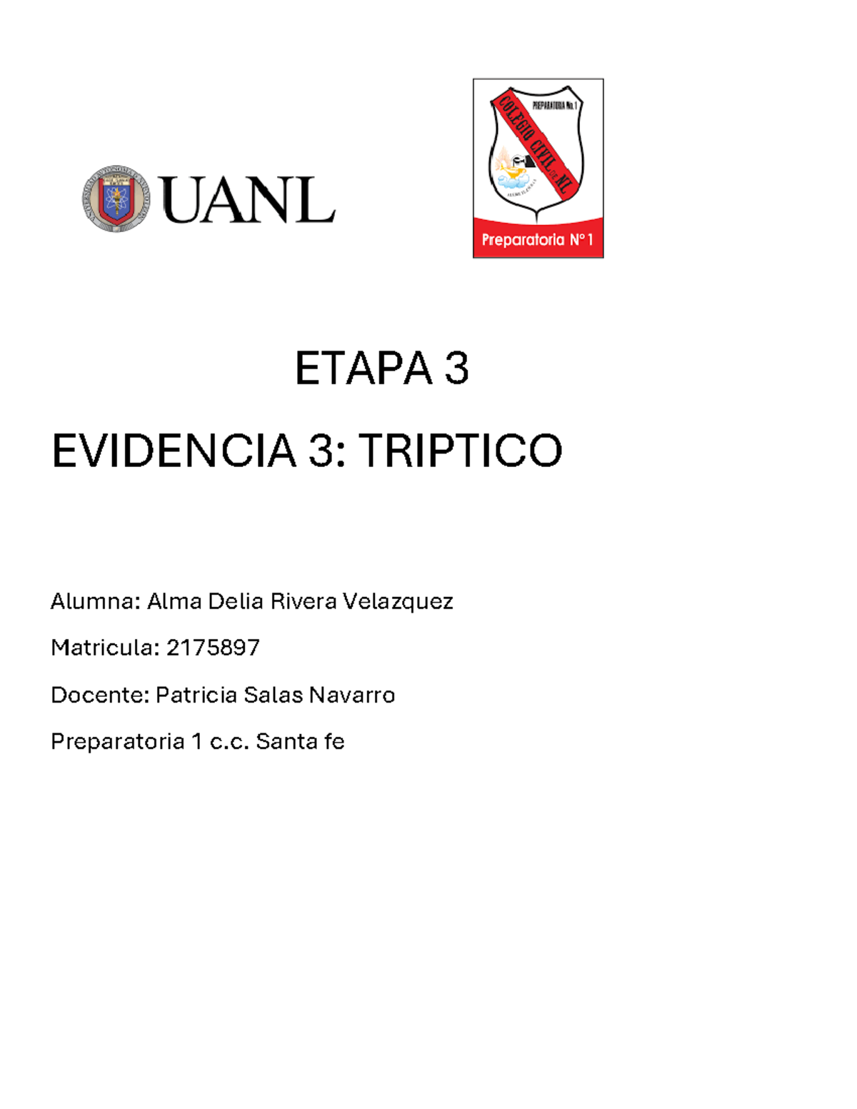 ADRV EVI3 MCML II - tareas - Lógica - ETAPA 3 EVIDENCIA 3: TRIPTICO ...