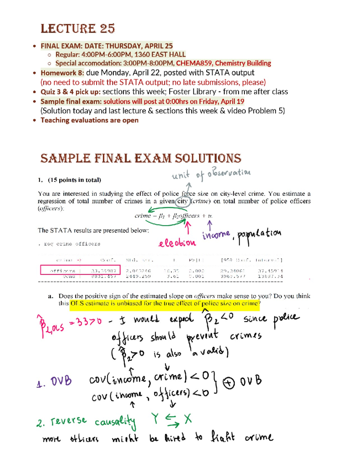 Lecture 25 - gsfdgs - ECON 120 - Studocu