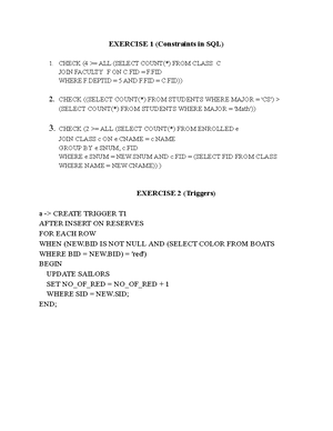 DMSD Assignment 03 - Mapping a database schema into a relational schema, SQL DDL QUERIES and ...
