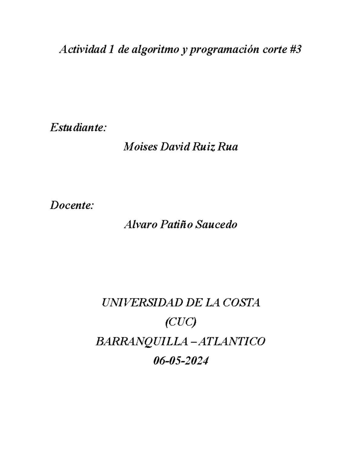 Actividad 1 C3 ALGR - Uwjwj - Actividad 1 de algoritmo y programación ...