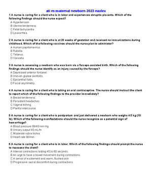 Ati rn leadership proctored exam 2023 naxlex - A nurse is providing an ...