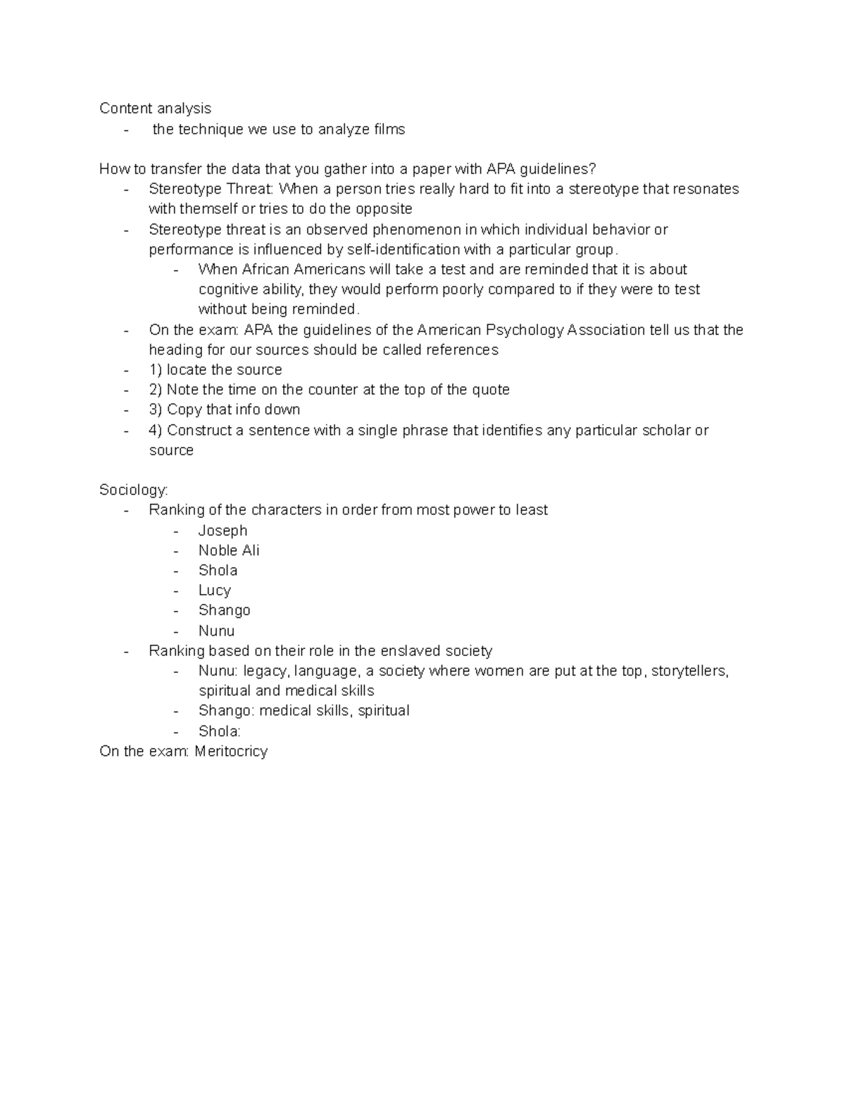 UST 251- Content Analysis with Coding - Content analysis - the ...