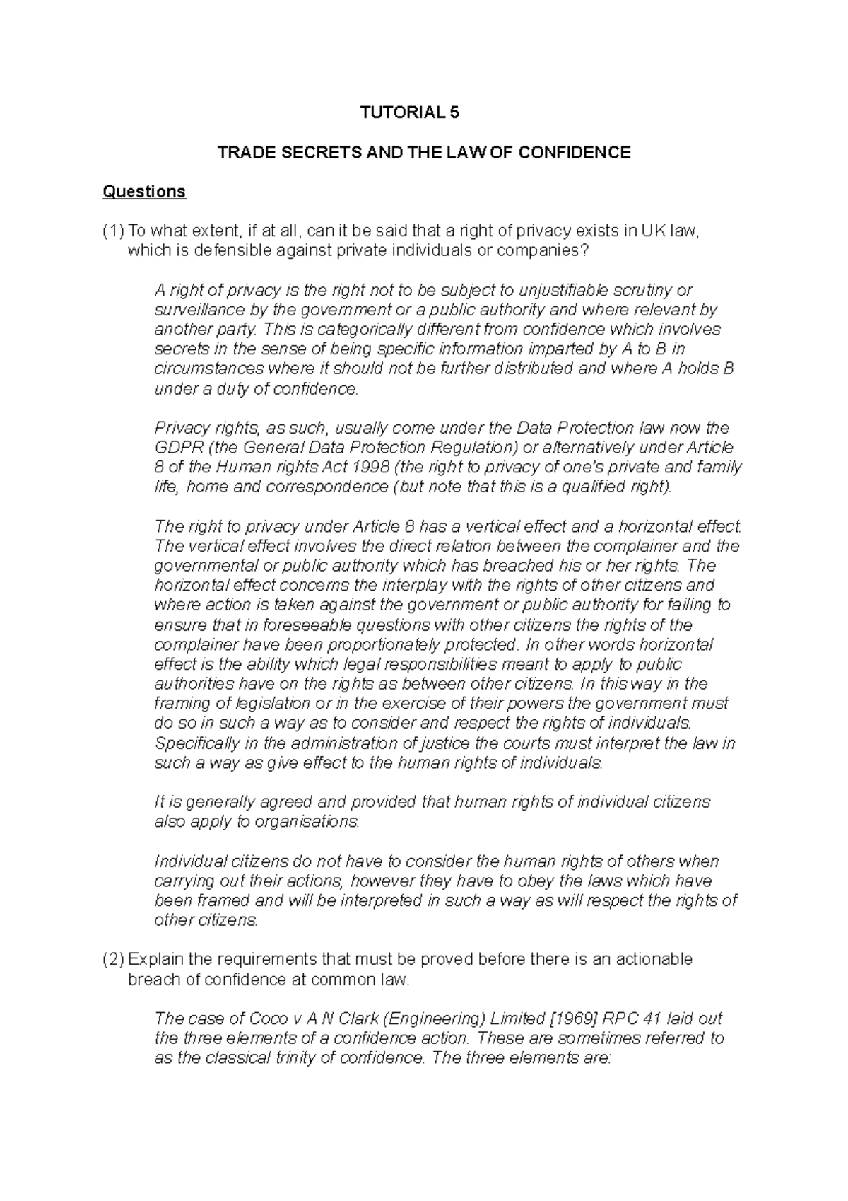 IP Tutorial 5 questions and suggested answers - TUTORIAL 5 TRADE ...