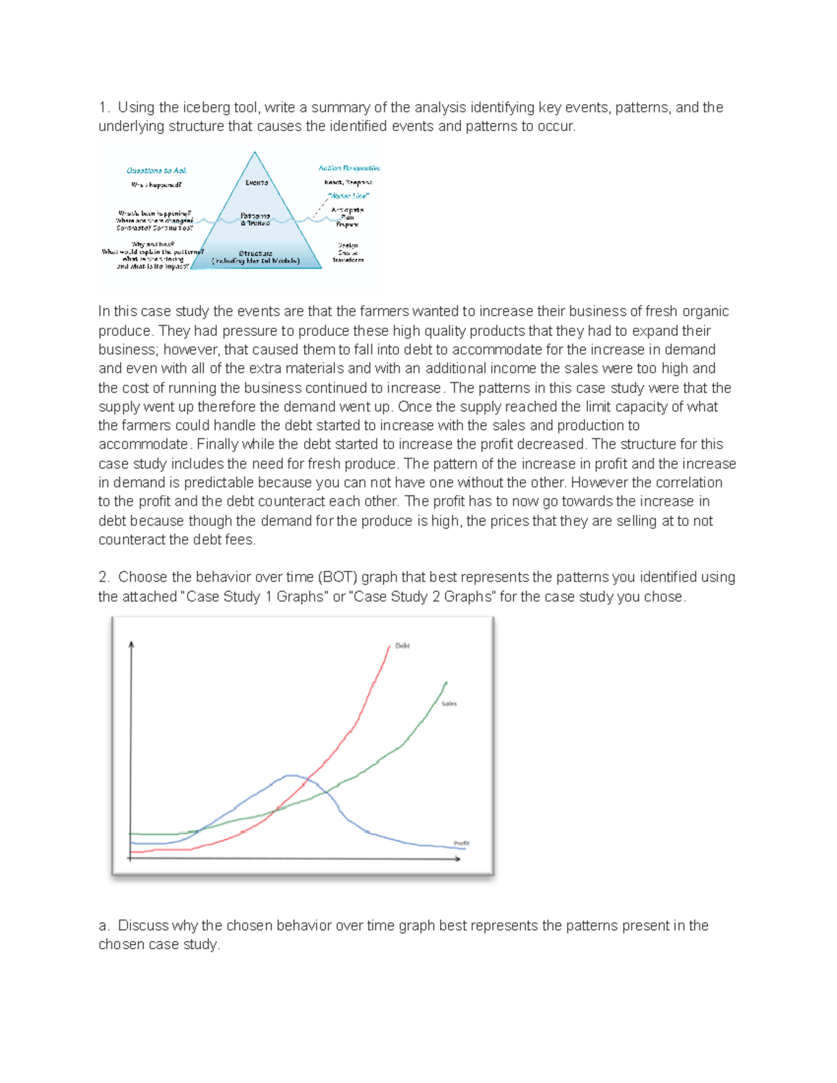 Task 1 - Using the iceberg tool, write a summary of the analysis ...