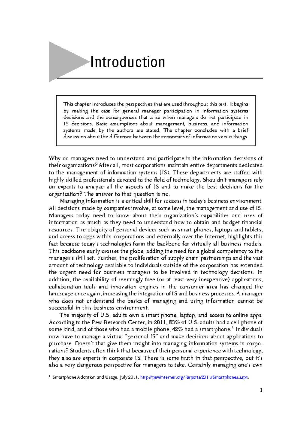 Introduction Chapter - notes - c Introduction This chapter introduces ...