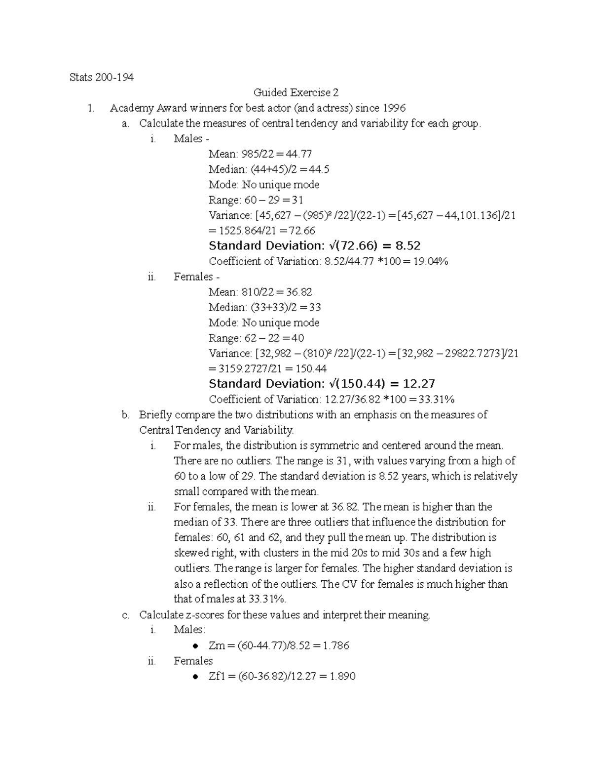 Guided Exercise 2 - Professor Thomas Ilvento Summer 2019 (Online ...