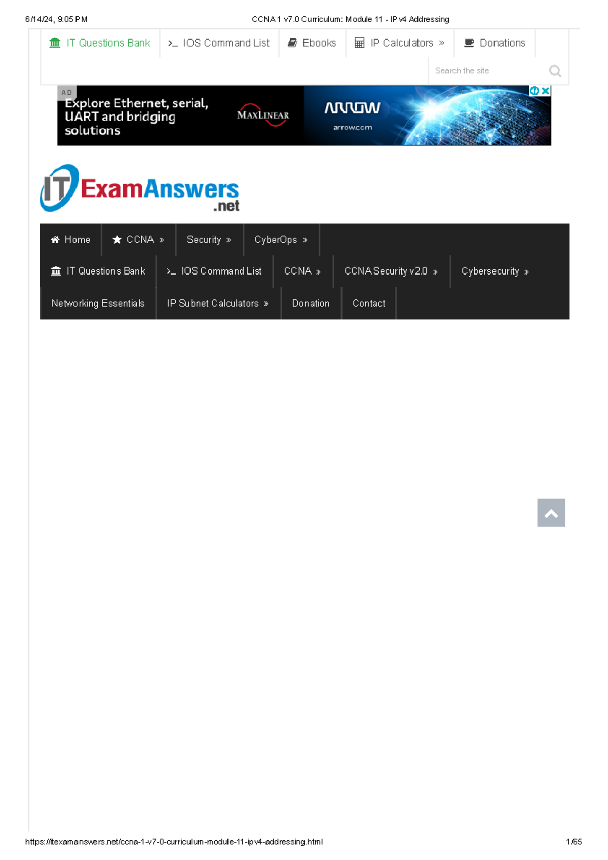 Assign IPv4 Addressing Module in computer networks of the course in the - AD Home CCNA » - Studocu
