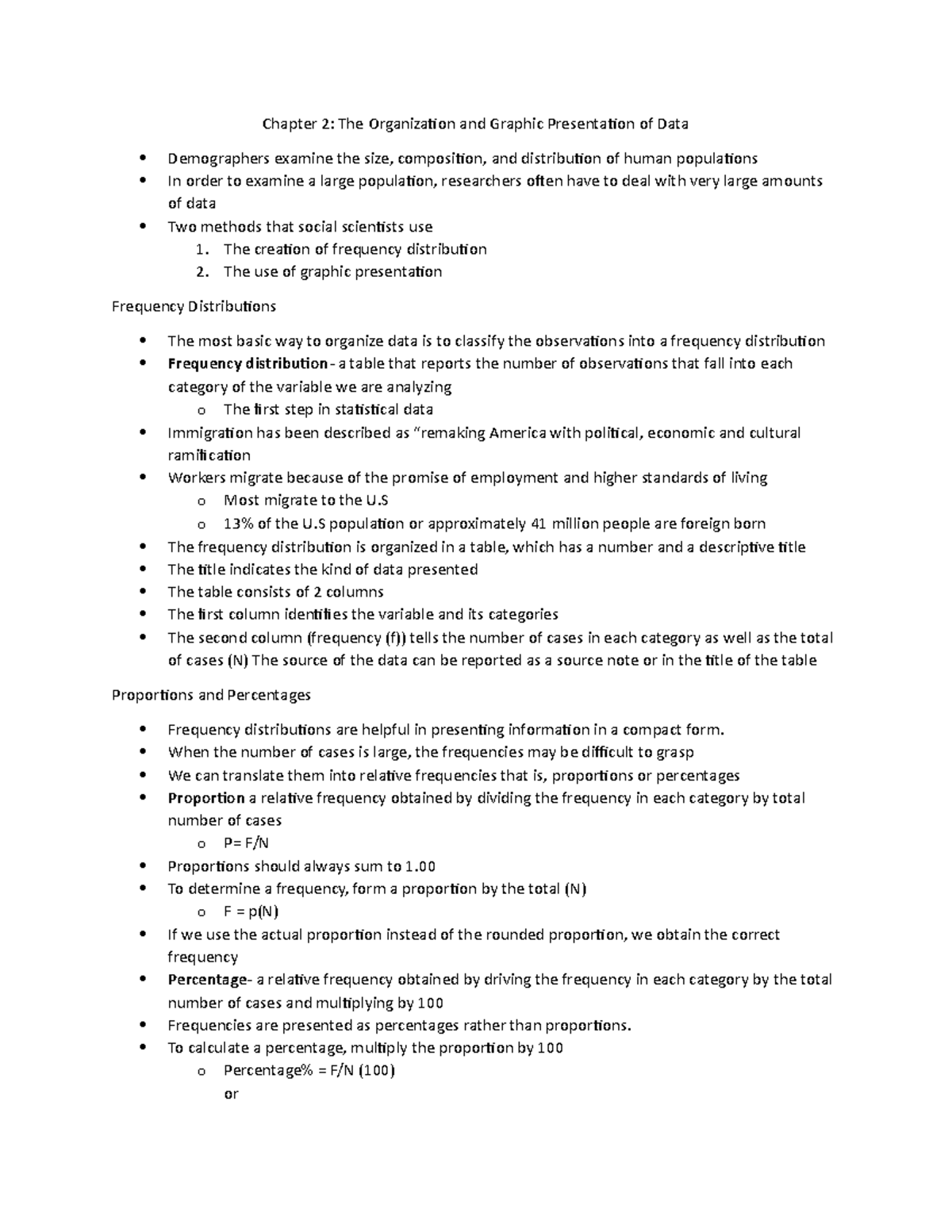 Chapter 2: The Organization and Graphic Presentation of Data - The ...