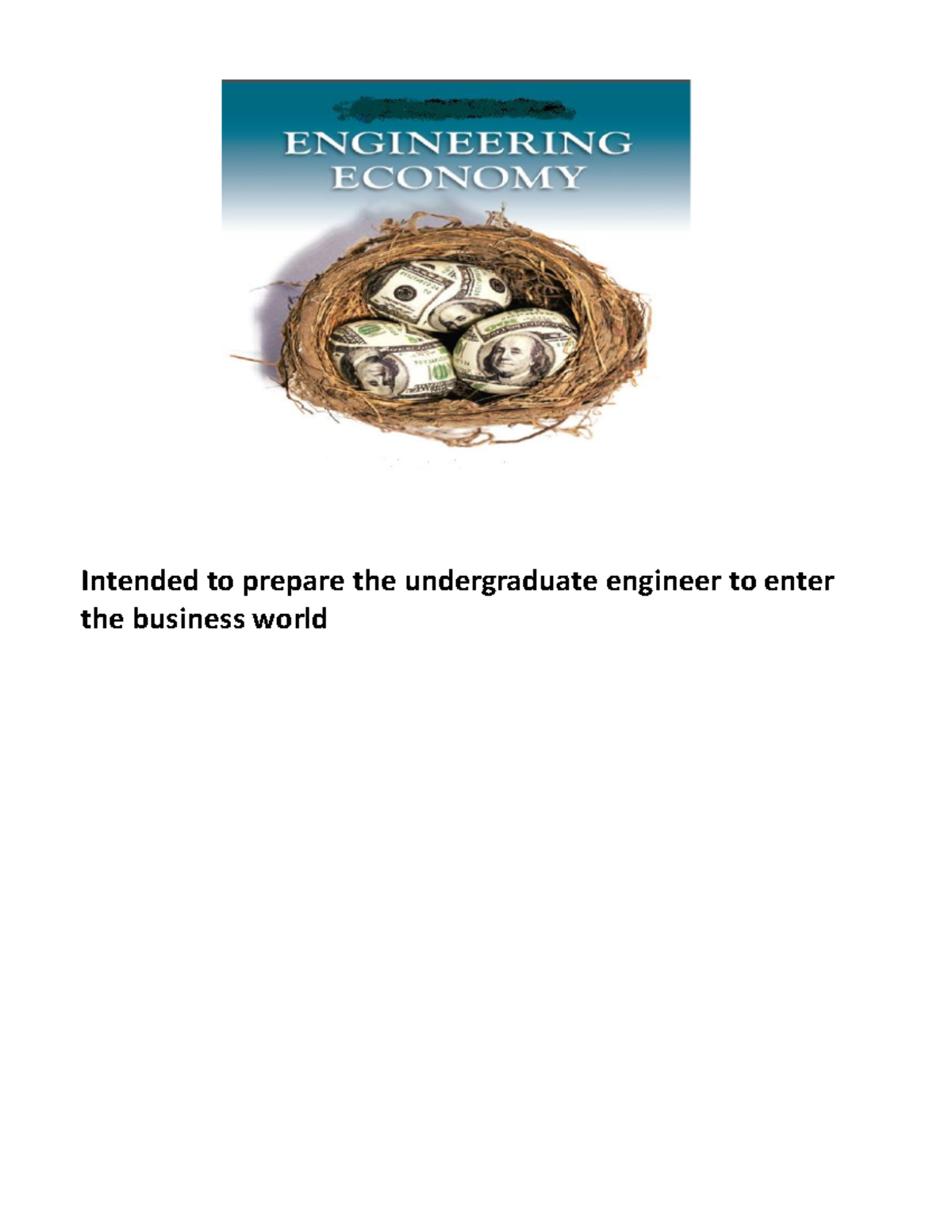 Engineering Economy Introduction Warning Tt Undefined Function 32 Warning Tt Undefined