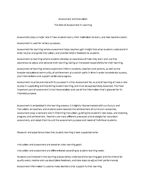 EDUC 108 Assessment in Learning 2 - Chapter 2 OUTCOME-BASED EDUCATION ...