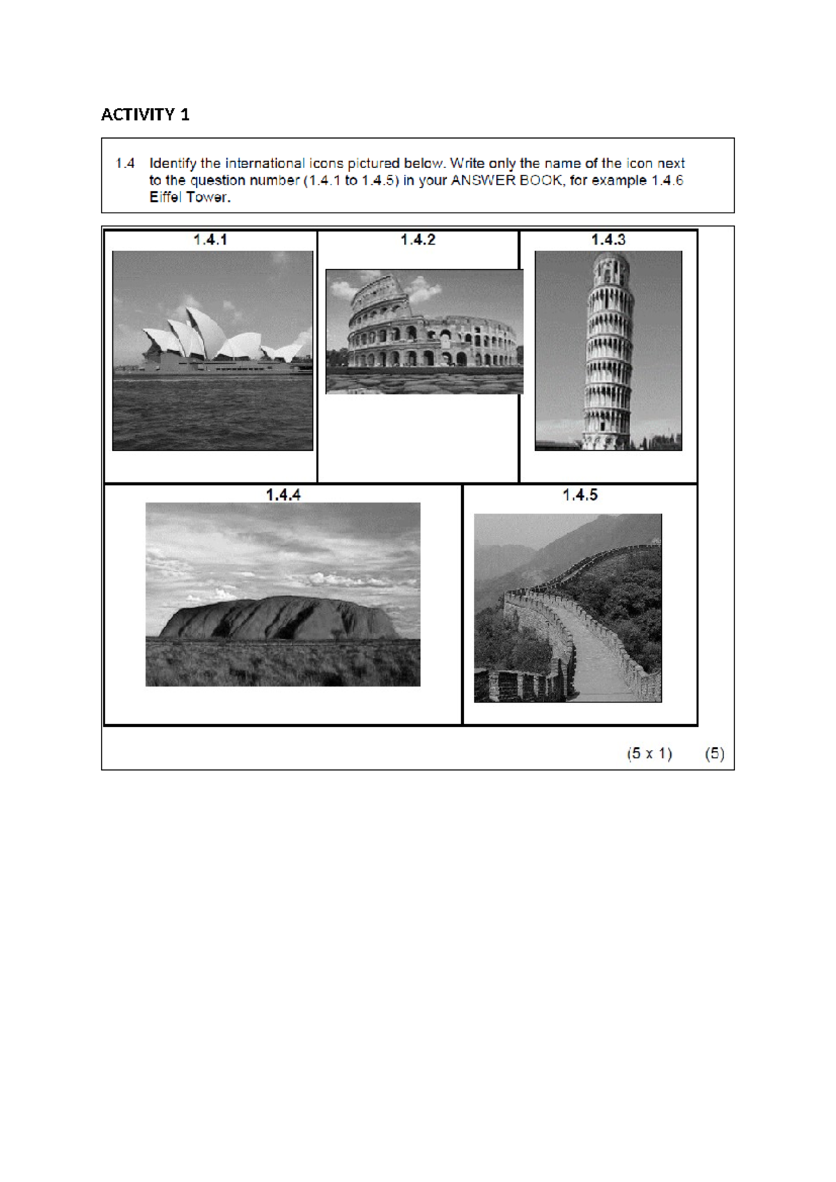 Informal activities on Famous Icons - TOM3002 - Studocu