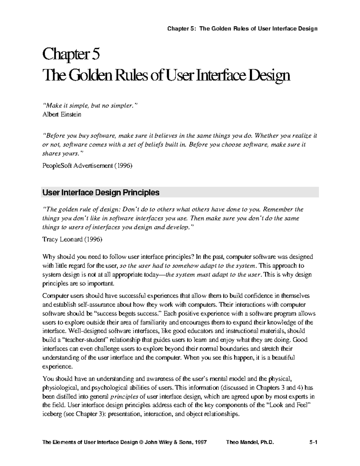 Mandel-Golden Rules - Chapter 5 The Golden Rules of User Interface ...