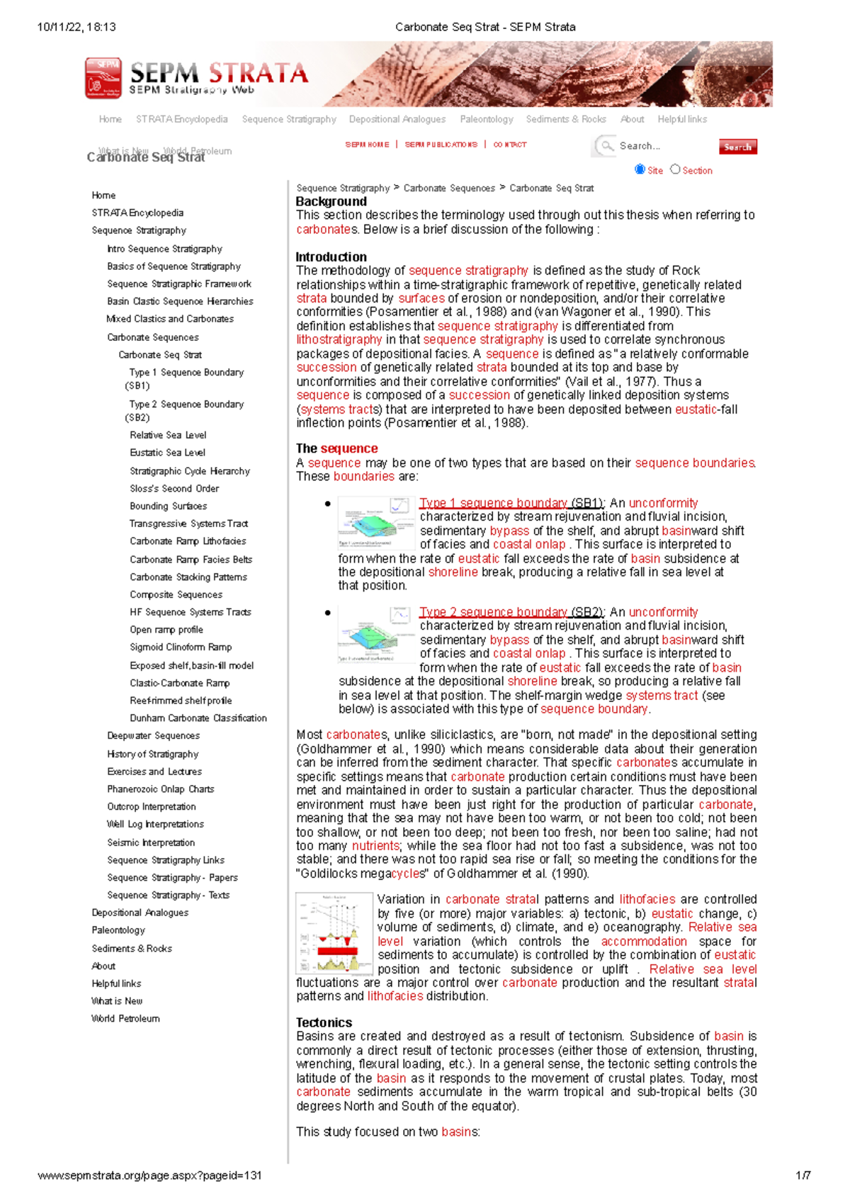 Carbonate Seq Strat - SEPM Strata - Carbonate Seq Strat SEPM HOME | SEPM PUBLICATIONS | CONTACT ...