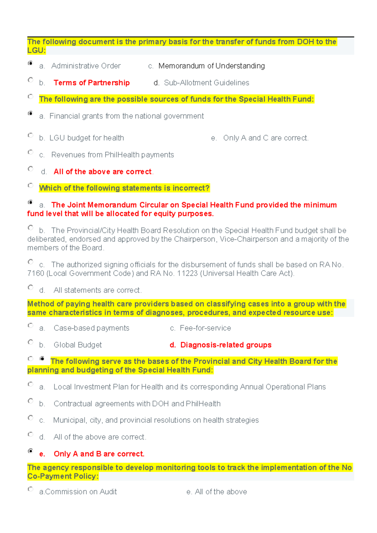 Module-7 - None - The following document is the primary basis for the ...