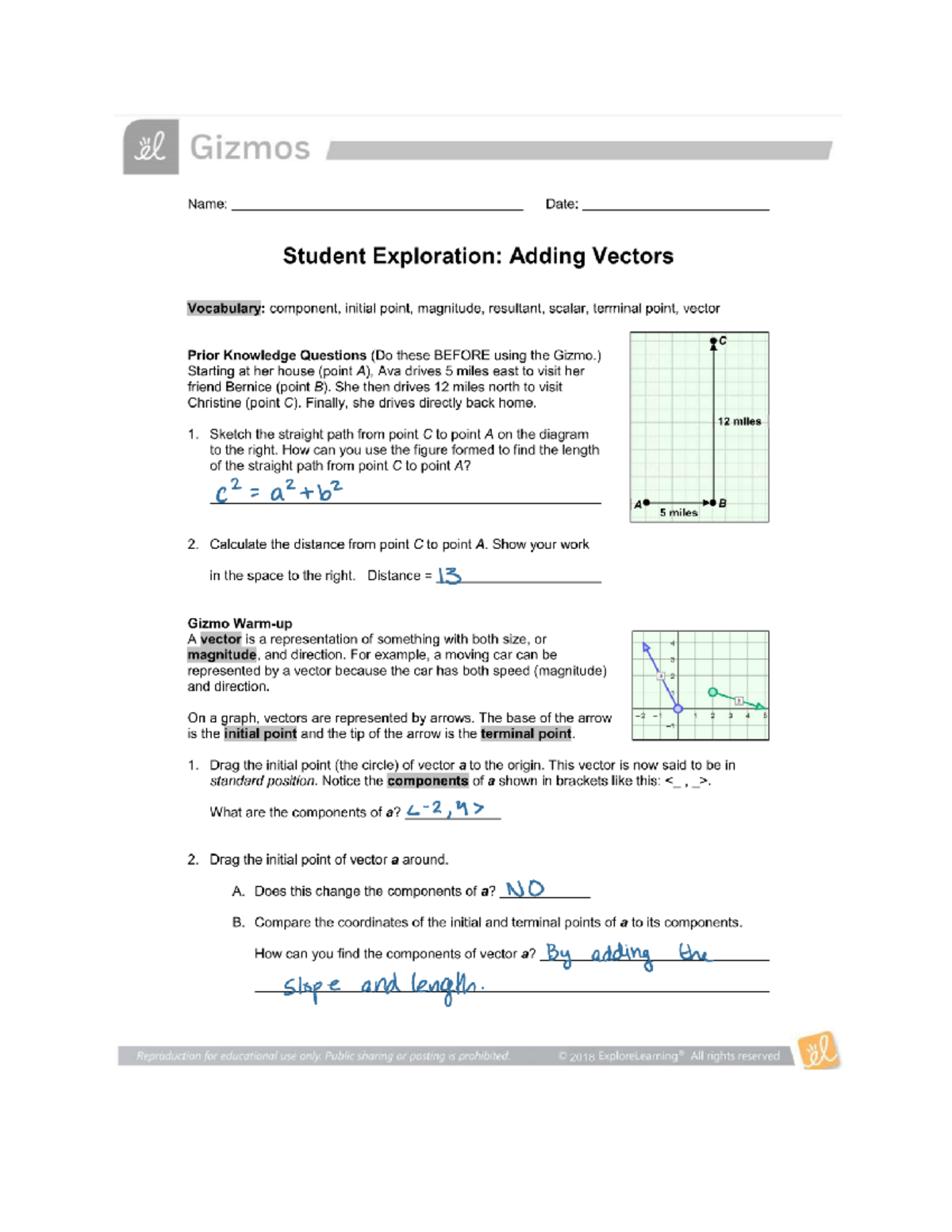 OVS MCV4U - Adding Vectors Gizmos - Studocu