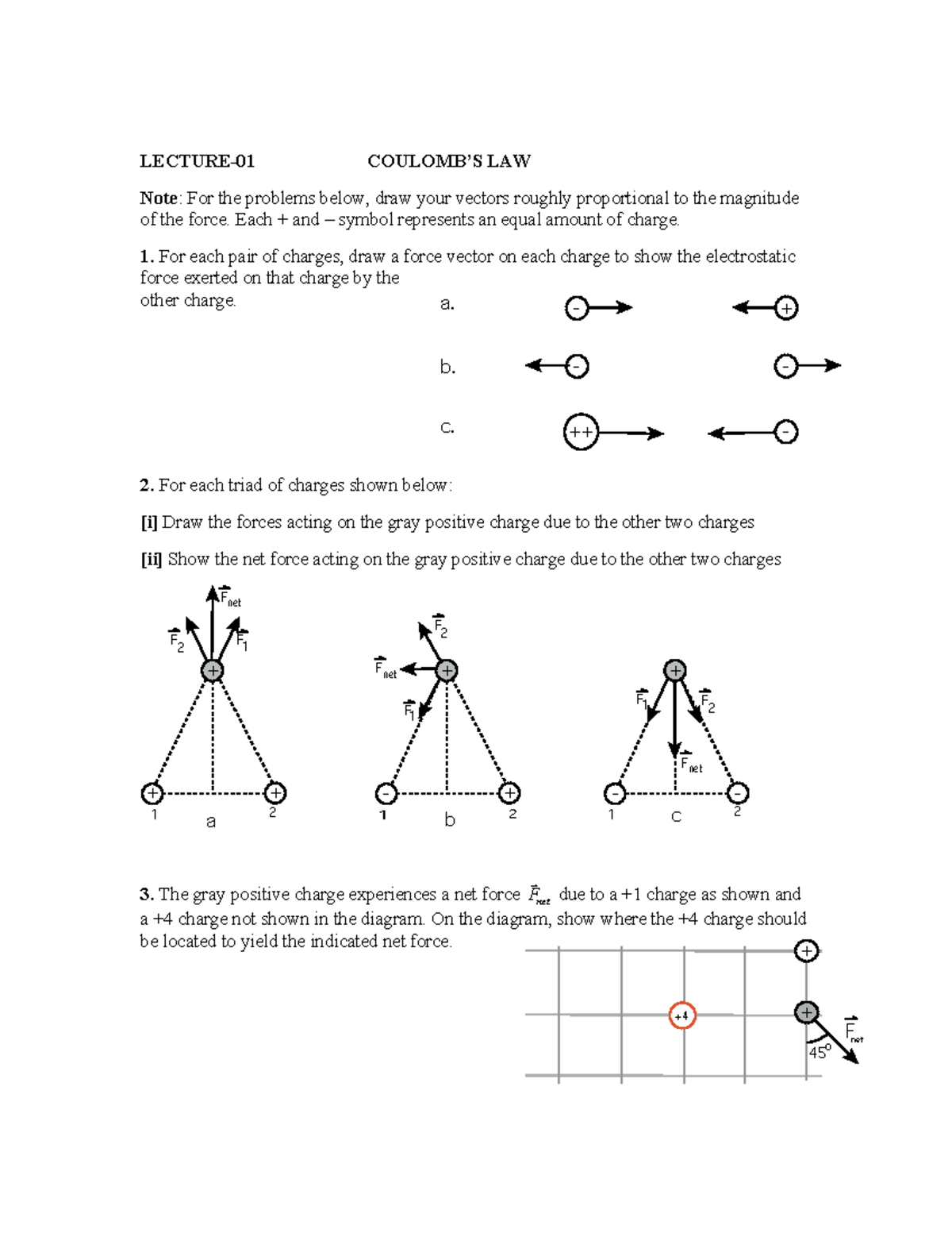 Practice Sheet- Coulomb’S LAW-01-SOL copy 7.47.23 PM - LECTURE- 01 ...