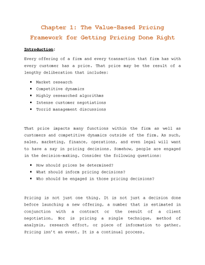 Pricing Strategy - PRICING STRATEGY Introduction: There are four ...