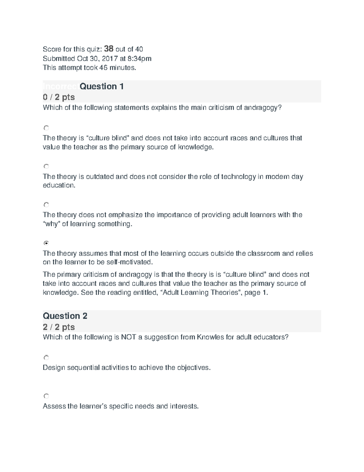 Assignment Unit 6 ：Program Management and Communication style Quiz ...