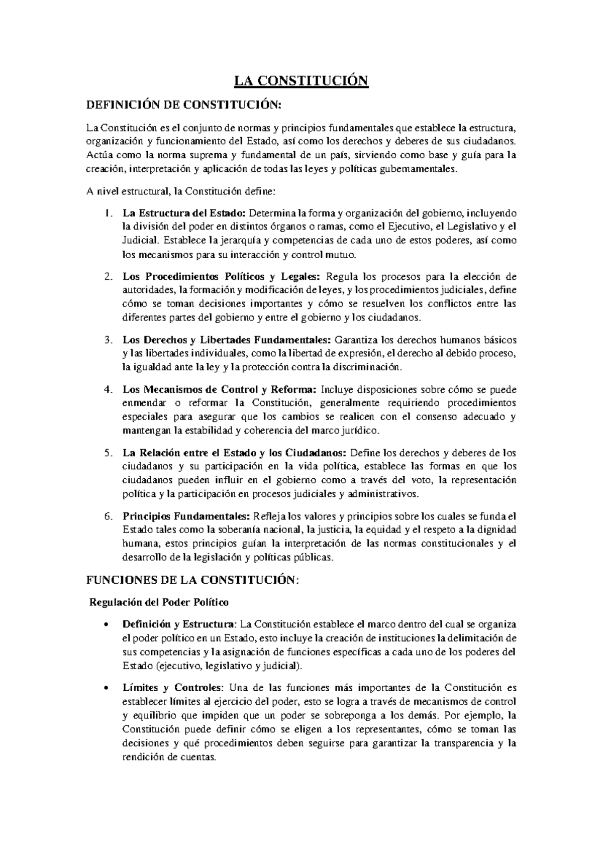 LA Constitución, LAS Leyes Y LOS Reglamentos - LA CONSTITUCIÓN ...