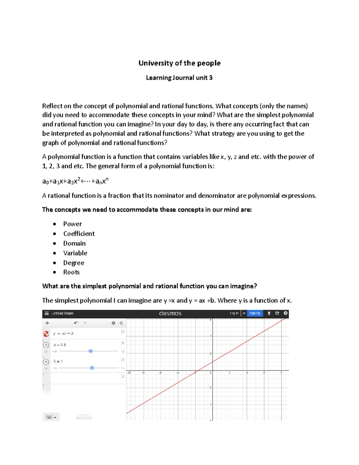 Learning Journal Unit 3 - University of the people Learning Journal ...