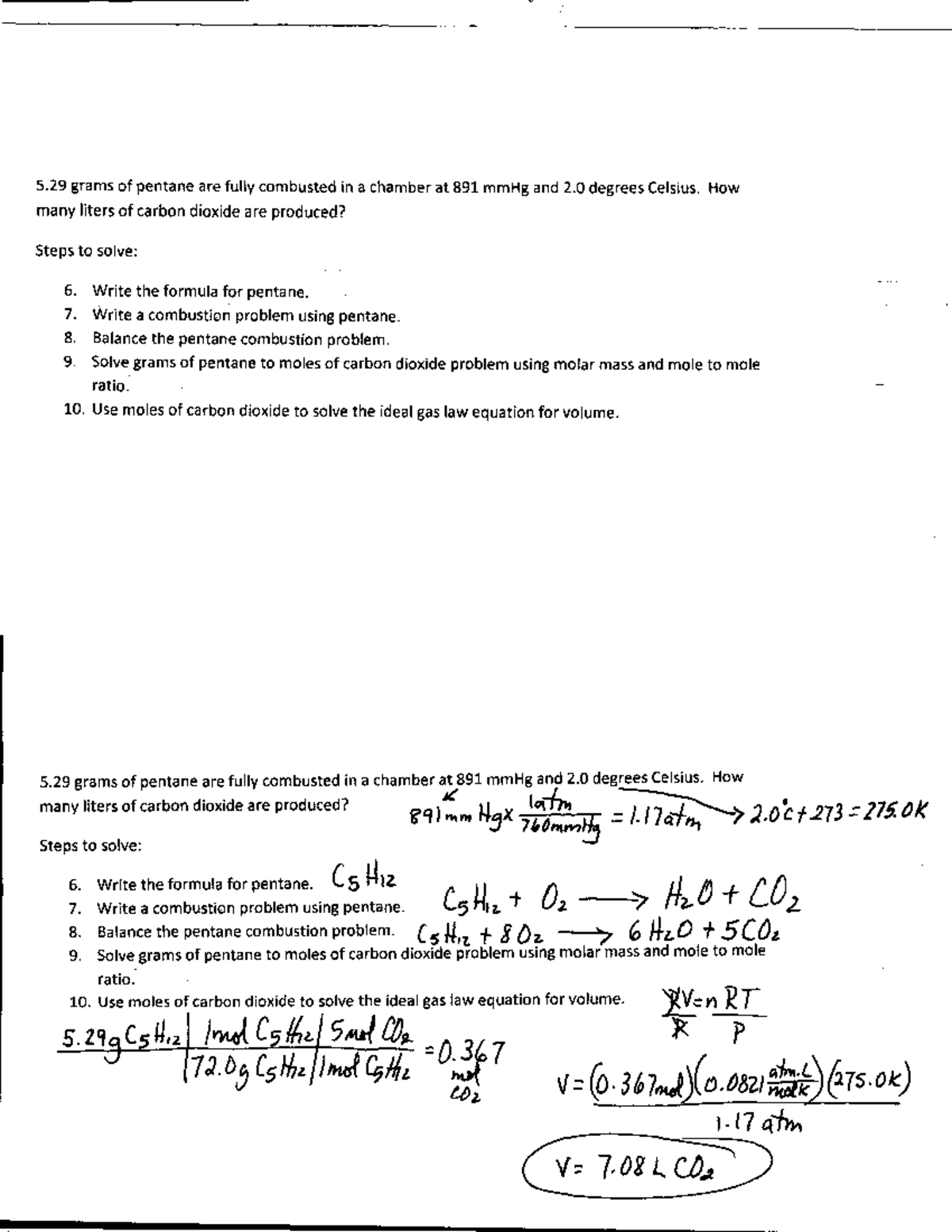 Ideal gas law practice with key 2 - RST-105 - Studocu