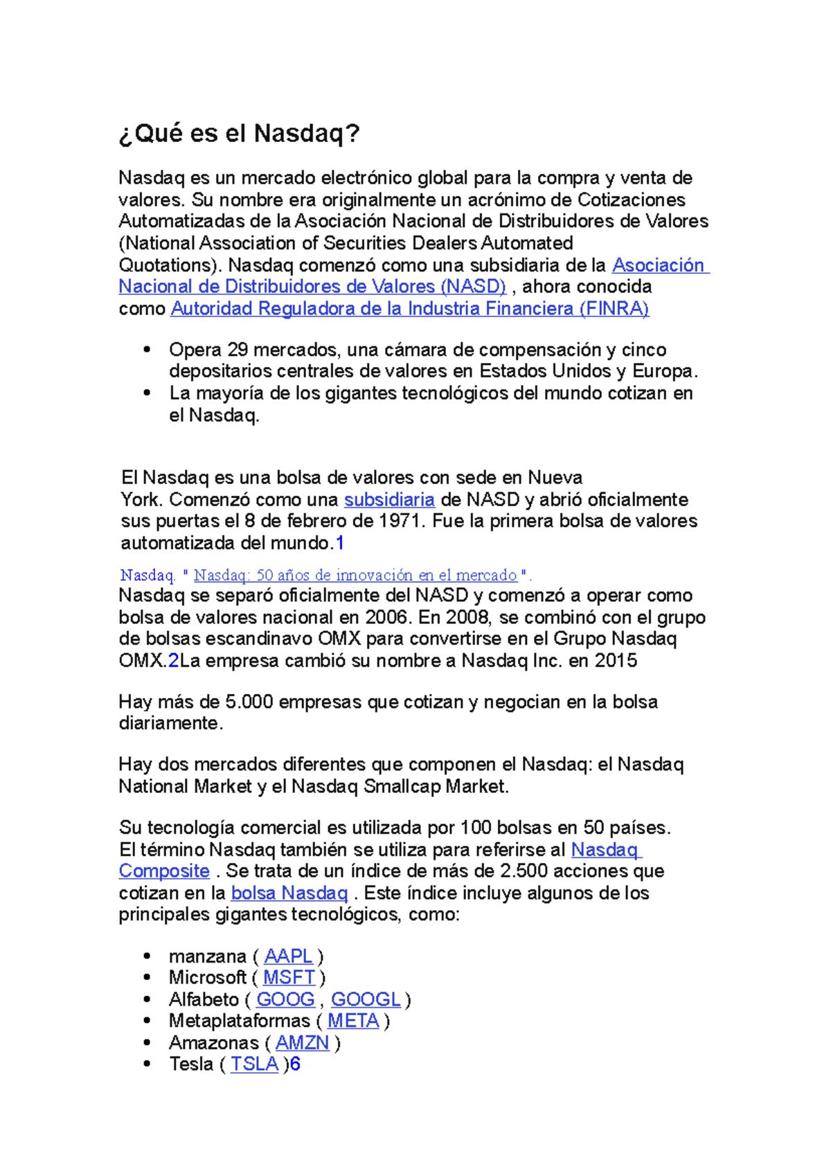 Qué es el Nasdaq - asdasda - ¿Qué es el Nasdaq? Nasdaq es un mercado ...
