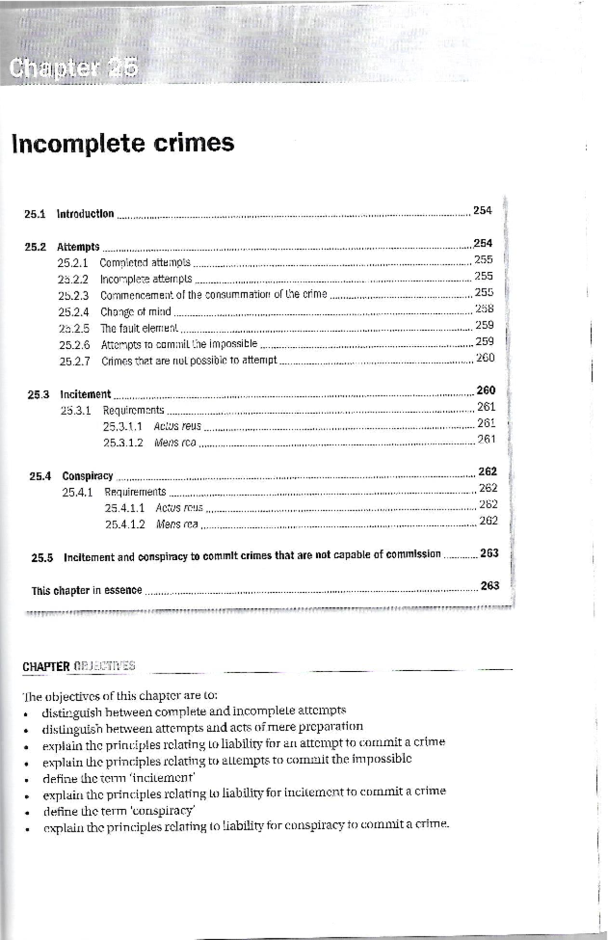 Chapter 25- Incomplete crimes - 2 Completed attempts 255 25.2 ...