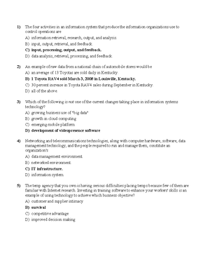 [Solved] An example of an organizational complementary asset is A using ...
