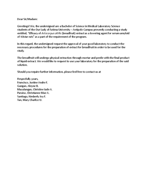 Email format - Dear Sir/Madam: Greetings! We, the undersigned are a ...