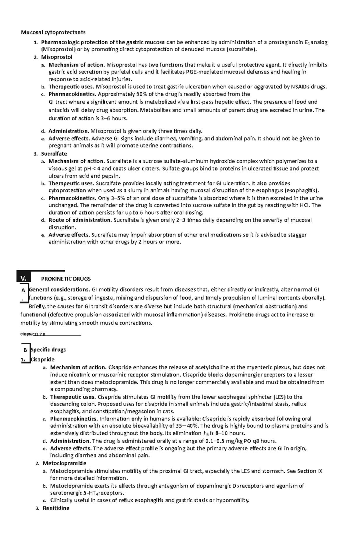 Mucosal cytoprotectants - Pharmacologic protection of the gastric ...