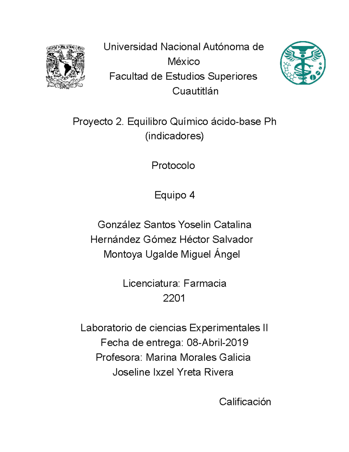 Portada - Universidad Nacional Autónoma de México Facultad de Estudios ...