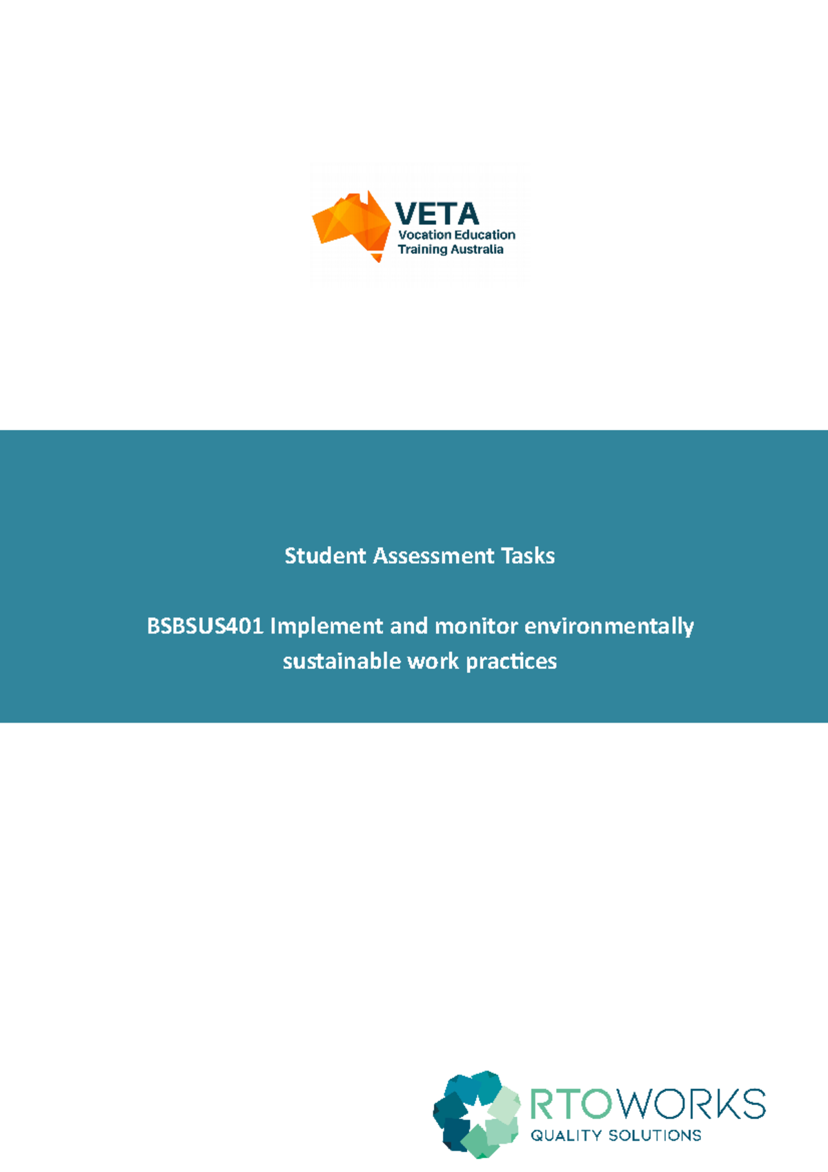 Bsbsus 401 Student Assessment Tasks (Autosaved) - Student Assessment ...
