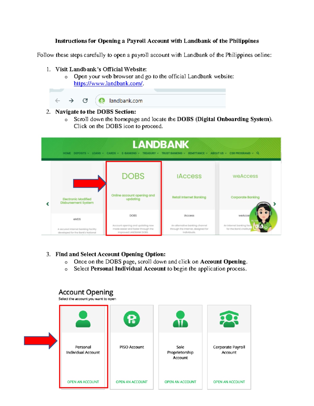 Deped ADN Instructions for Opening a Payroll Account with Landbank of ...