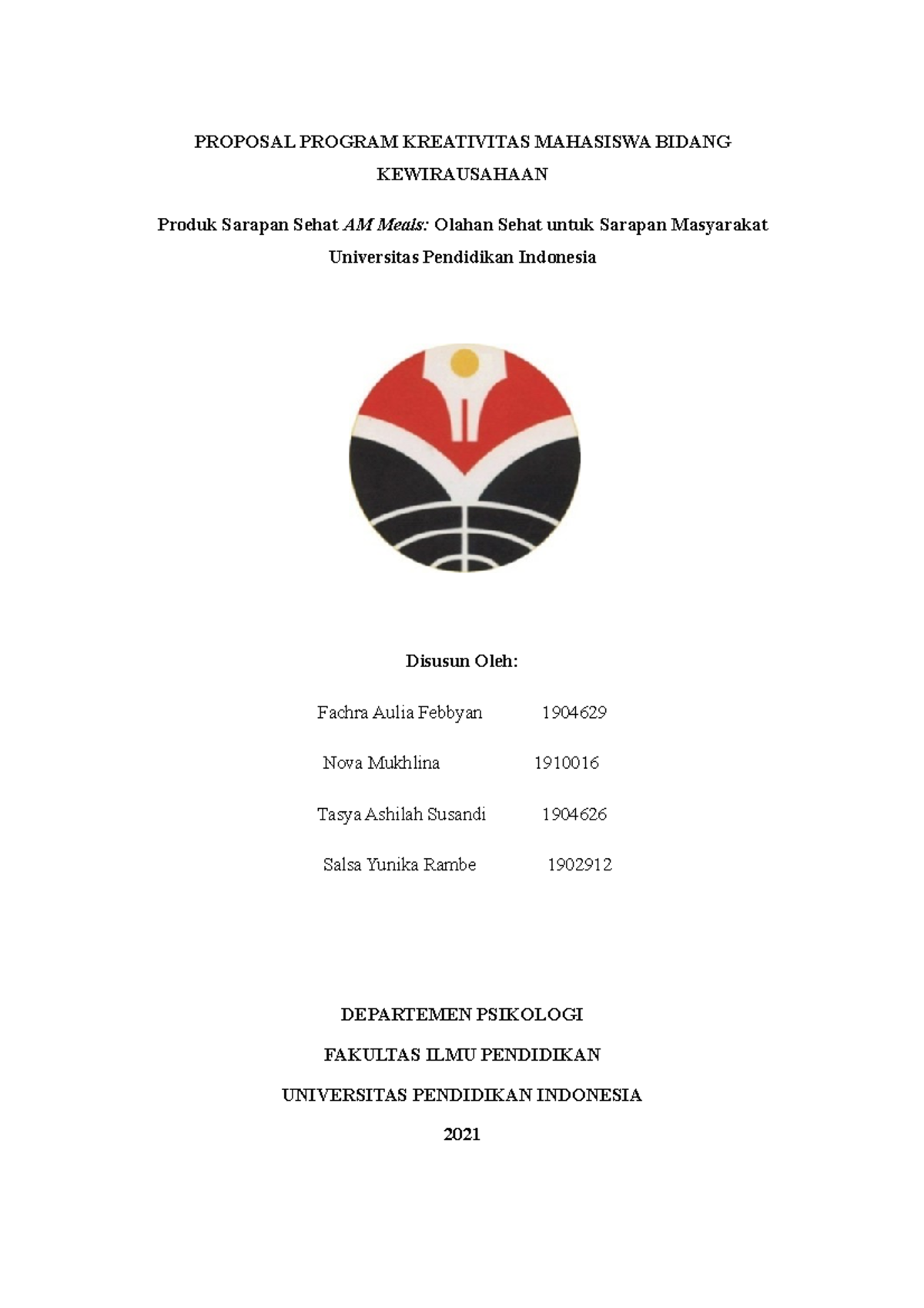 Proposal PKM Kewirausahaan - PROPOSAL PROGRAM KREATIVITAS MAHASISWA ...