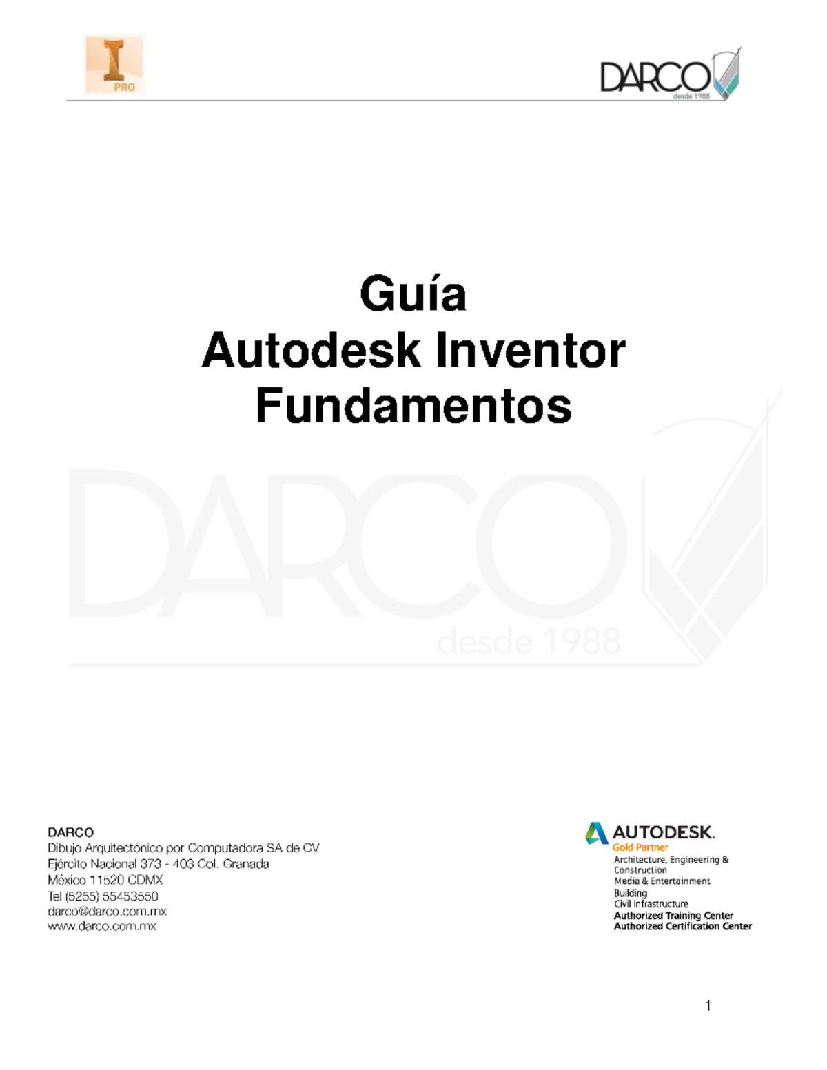 Guia Inventor fundamentos pdf - Guía Autodesk Inventor Fundamentos ...