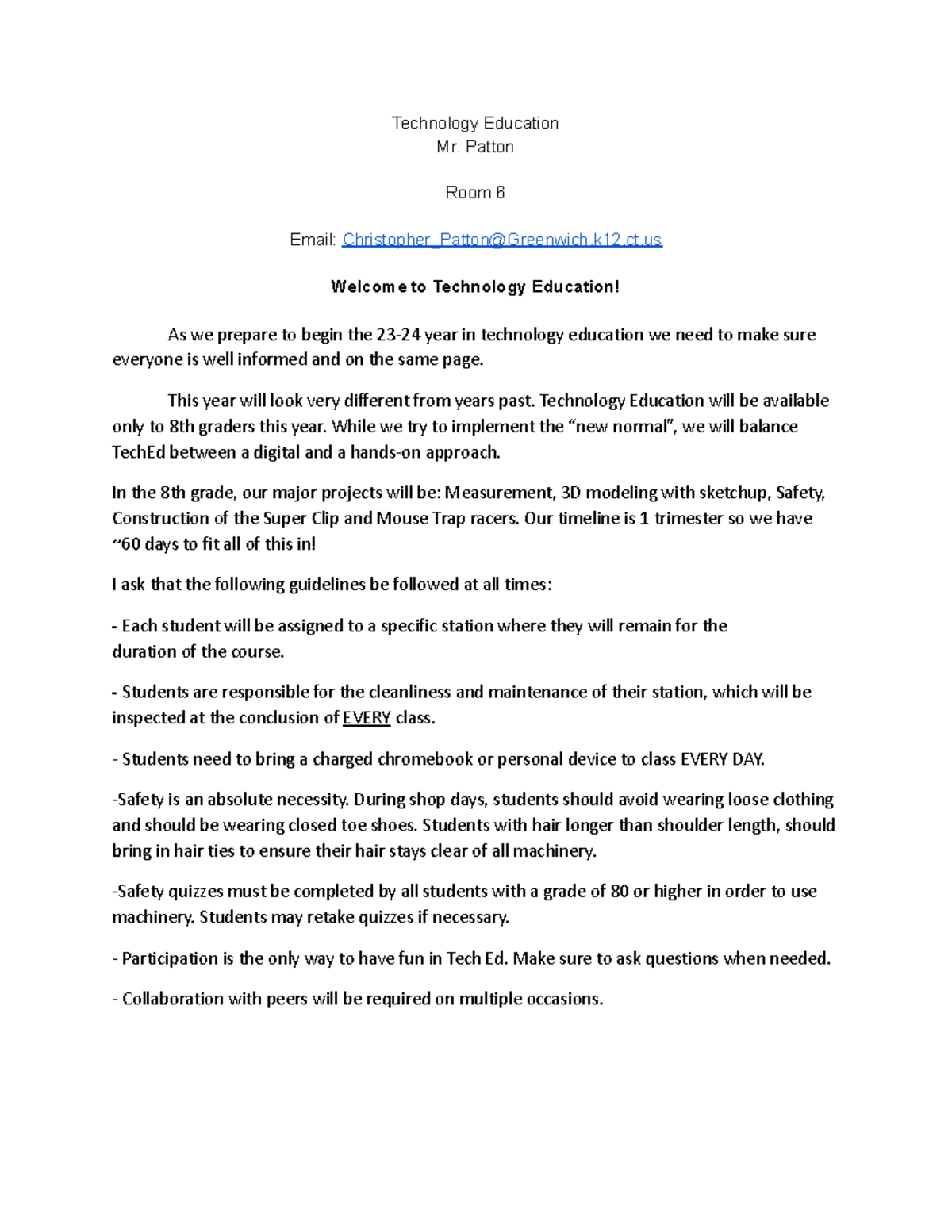 Kami Export - Jackson Lunt - Syllabus 23-24 - Technology Education Mr. Patton Room 6 Email ...