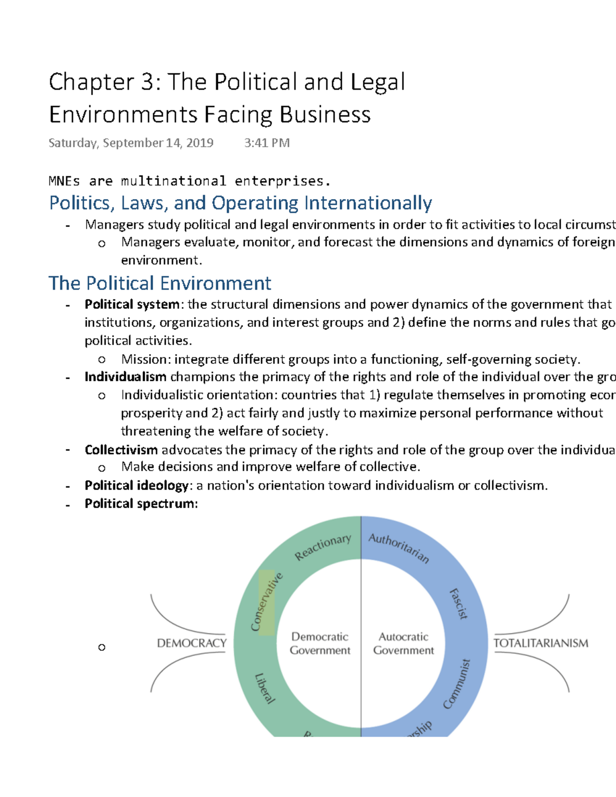 Chapter 3 The Political and Legal Environments Facing Business ...