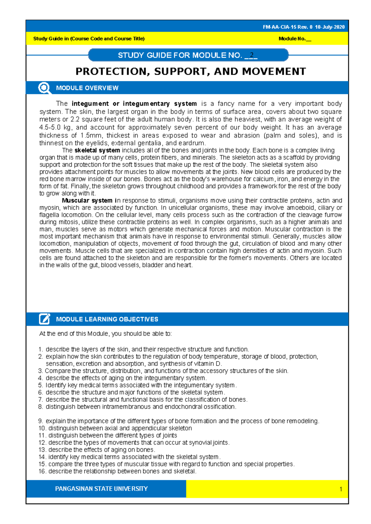 SC120- Study- Guide-2 - STUDY GUIDE FOR MODULE NO. ___ Study Guide in ...