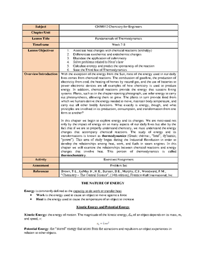 Chem 12 Module 7 Part 1 - Lecture Materials - Subject CHM01 2 Chemistry ...