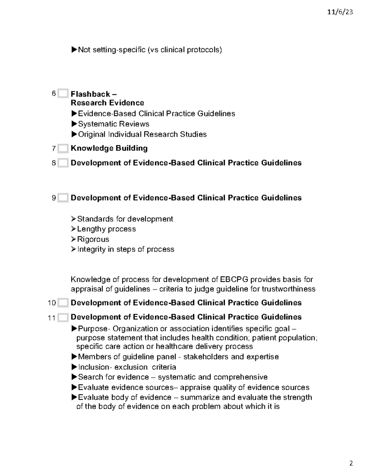 NUR 460 Chapter 10 student fall 2023 - 11/6/ 2 uComplemented by expert ...
