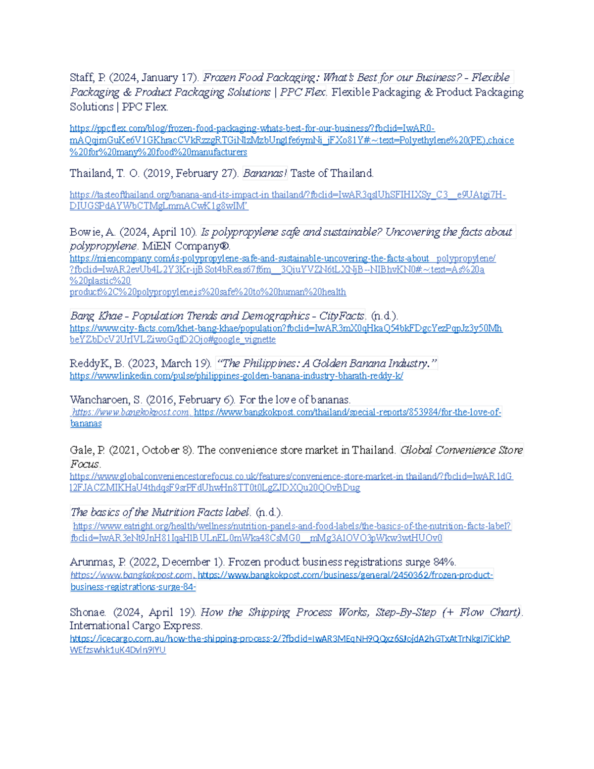 Apa citation_Chapter18 - Staff, P. (2024, January 17). Frozen Food ...