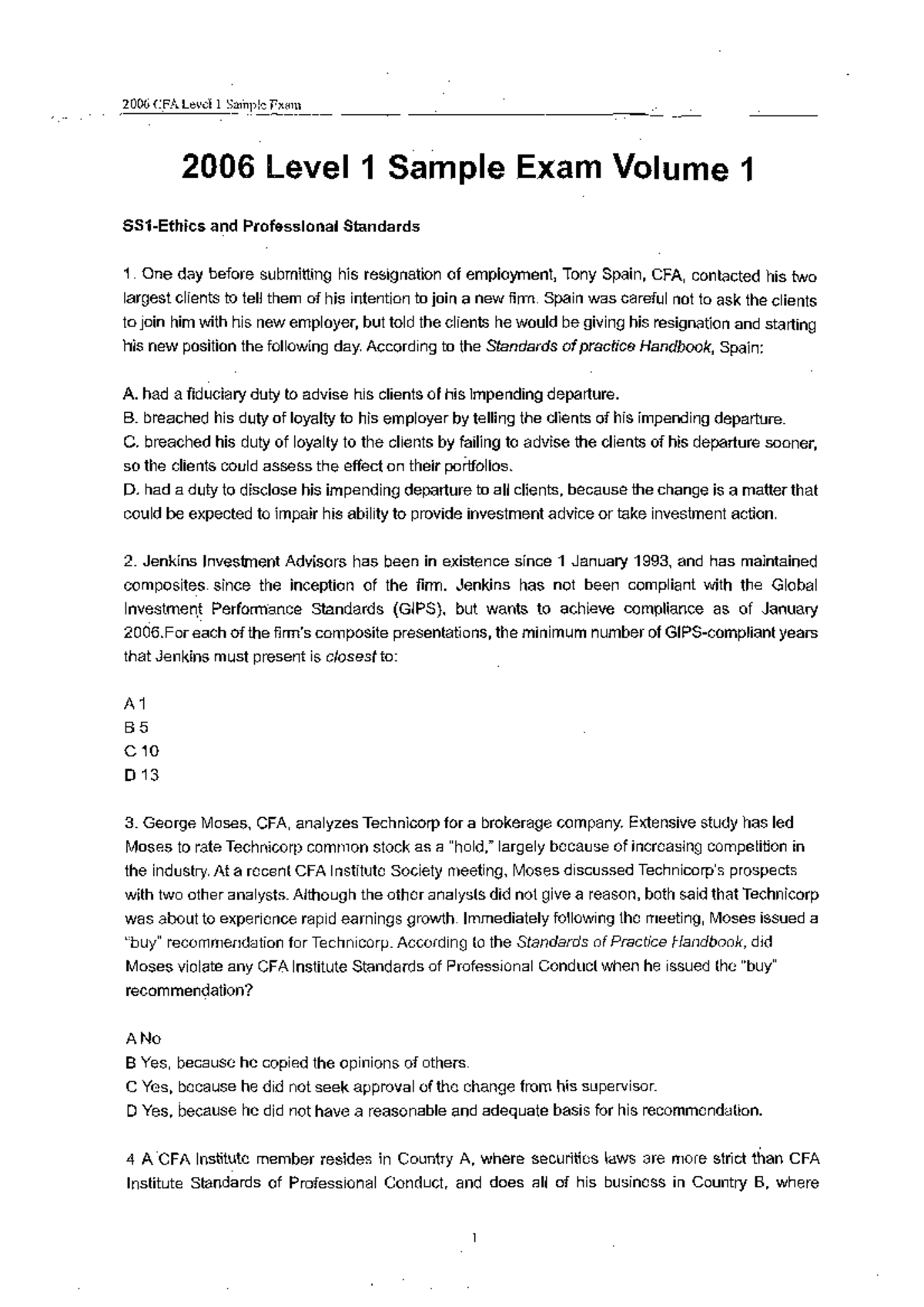 2006 L1 Sample Exam V1 - Mathématiques - Studocu